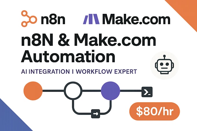 Automate your workflows with n8n and make expert solutions by Techsteck | Fiverr