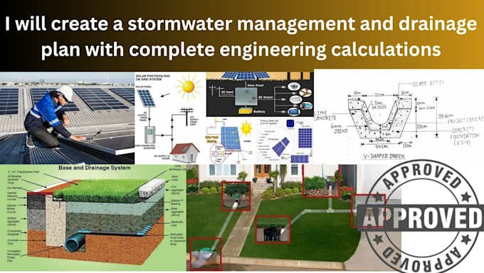 Create a stormwater management and drainage plan with complete engineering cal by Engrdave65 ...