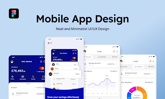 Design your mobile app ui and prototype by Jerrieux | Fiverr