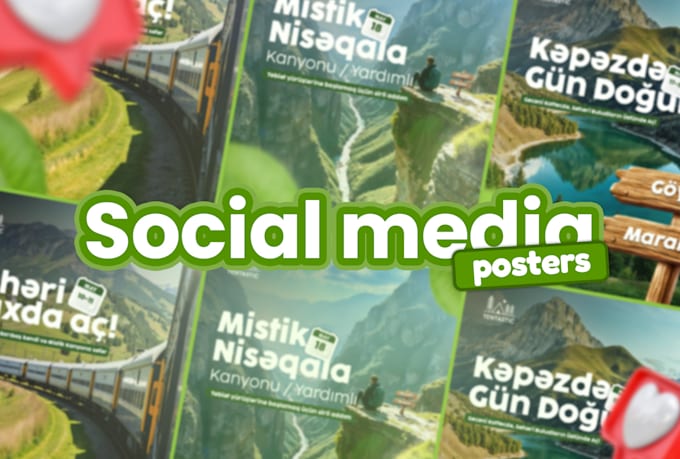 Design creative social media posters for instagram and more by ...