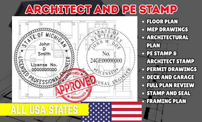 Licensed engineering plan framing plan city permit drawing for ca tx al ...