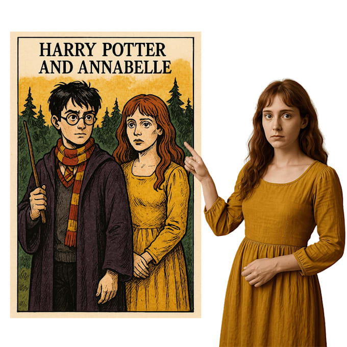 Create custom harry potter portrait by Studiohog_ | Fiverr