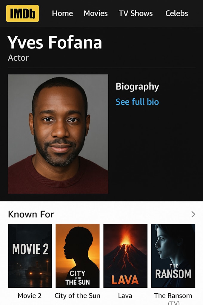 Setup, edit and update imdb page by Scarlmanhunt | Fiverr