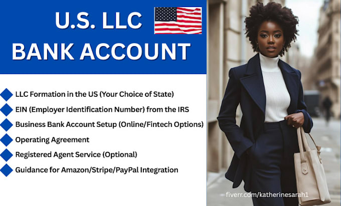 Create us or uk llc bank account creation, company bank account, llc ...