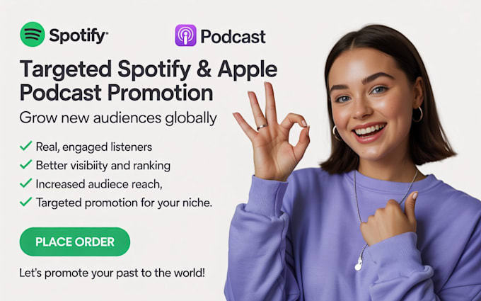 Do targeted spotify podcast promotion to grow new audiences globally by ...