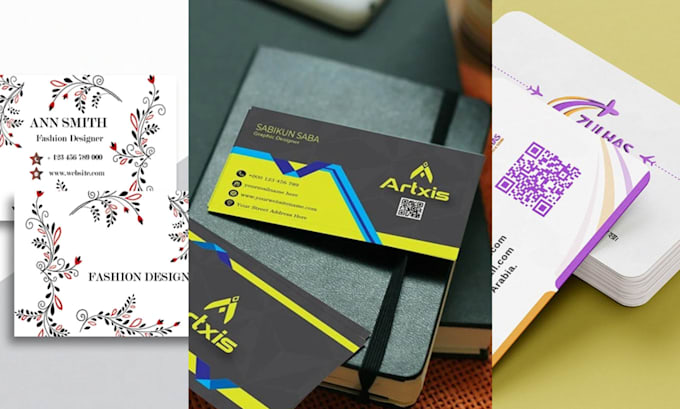 Design post card business card with qr code luxury business card ...