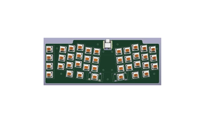 Design a custom mechanical keyboard pcb and write firmware by Engineerjulius | Fiverr