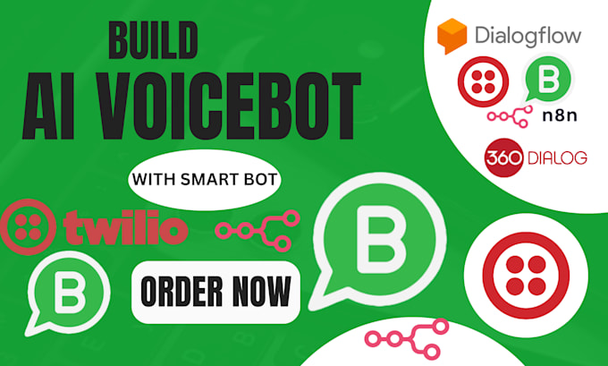 Build twilio openai voice ai bot with voiceflow vapi retellapi n8n crm smart bot by Cleo_branson ...