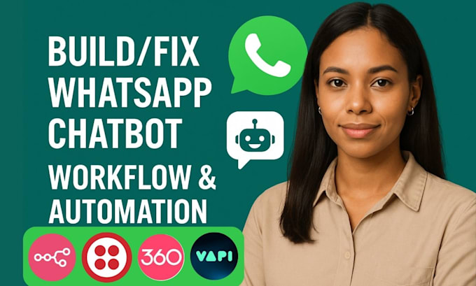 Build whatsapp chatbot automation ai agent retell ai twilo 360dialog ...