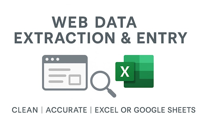 Scrape website data into excel or google sheets fast and accurately by Qc_exec_india | Fiverr