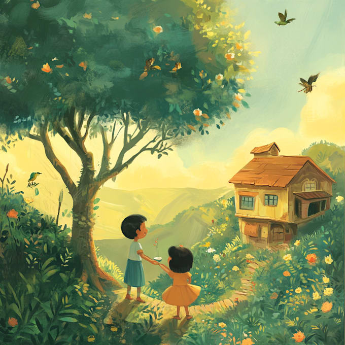 Draw african american children story book illustration by Kashaylaters ...
