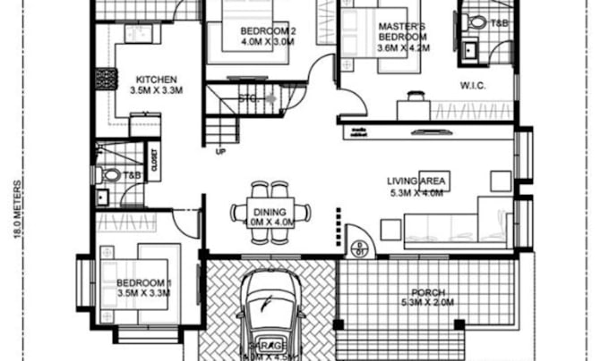 Architectural floor plan city permit drawing in autocad site plan ...