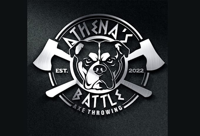Design athena battle axe throwing logo by Melvin_beatty | Fiverr