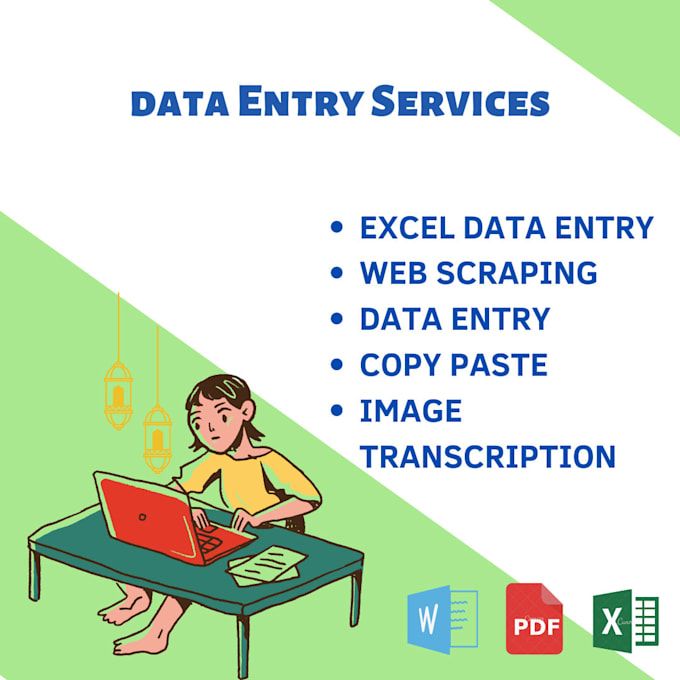 Be your virtual assistant for data entry, typing, copy paste and web by ...