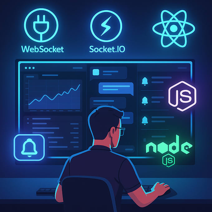 Develop web, mobile apps using websocket socket io react js node js react native by Roohullah98k ...