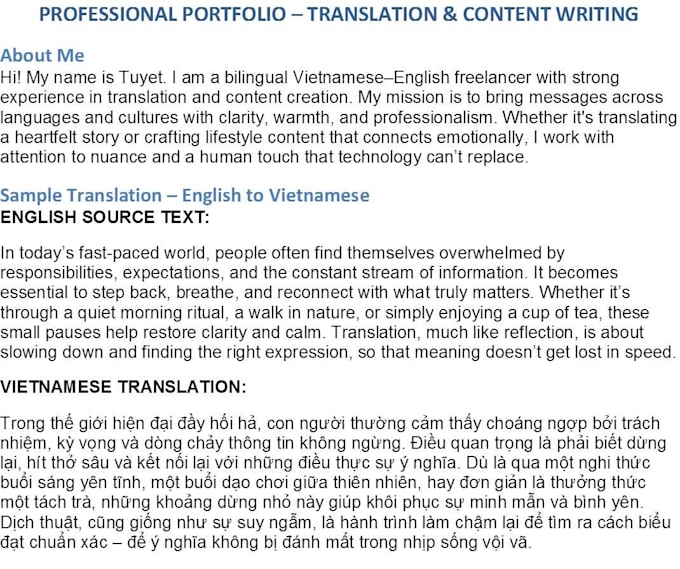 Translate english to vietnamese accurately and quickly by Lavtran29 ...