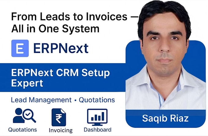 Set up erpnext crm for leads, quotes, and sales flow in 48 hours by ...