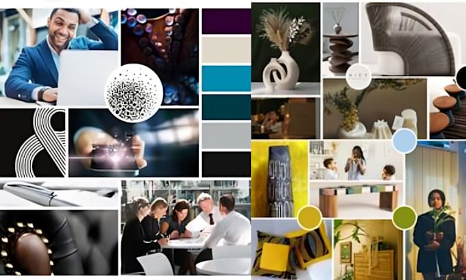 Design a mood board color palette, color scheme, and shopping list in ...