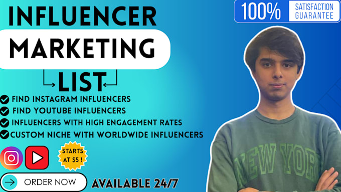 Find instagram, youtube influencer list for influencer marketing by ...