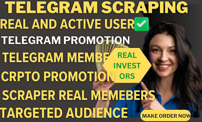 Telegram scraper real and active group user, telegram promotion to targeted user by Toheebmaker ...