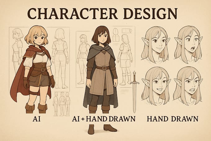 Create quality character designs with ai or by hand by Sarimanokarts ...