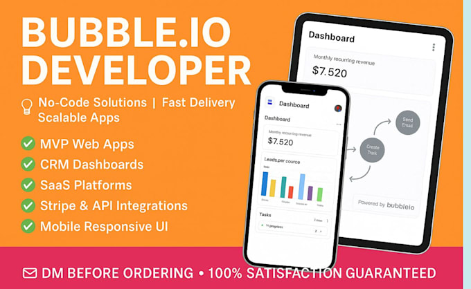 Bubble io developer bubble mvp bubble crm bubble marketplace bubble saas web app by Elinor_ruiz ...