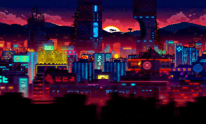 Do 2d 8bits, 16bits, 32 bits, pixel art, looping lofi animation, animated gif by Mustafahakim856 ...