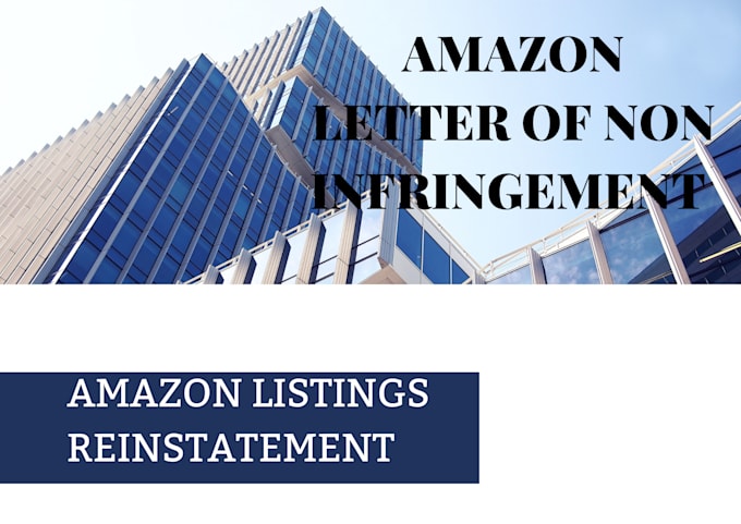 Draft amazon non infringement reinstatement letter by Russellgmip | Fiverr