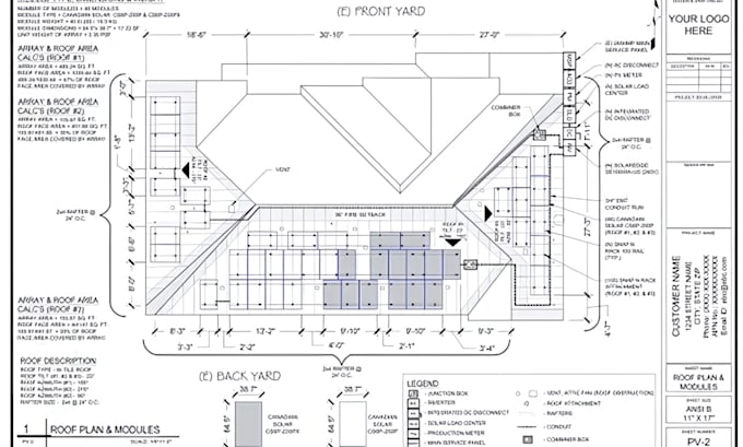 Drawing design solar pv system and drafting 2d auto cad plan by ...