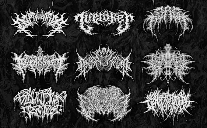 Create black, death metal, grindcore deathcore band logo by Mary ...