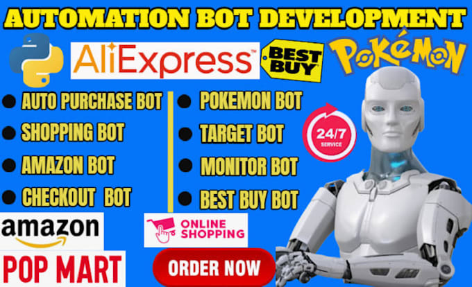 Do pokemon center bot, pokemon, tcgplayer bot, auto purchase bot auto buying bot by Muhammad ...