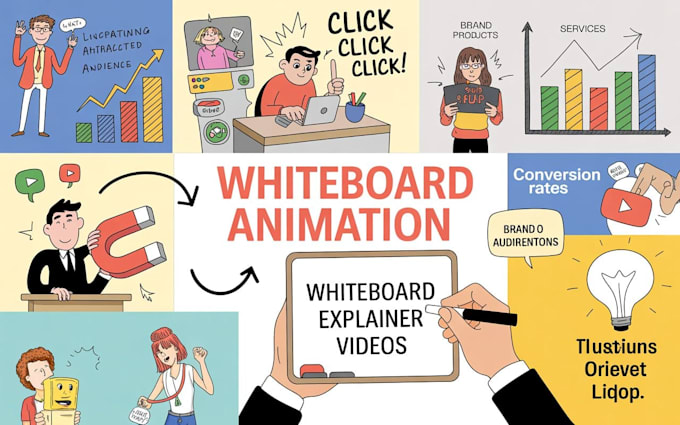 Create Hand Drawn Whiteboard Animation Explainer Video Doodle Sketch