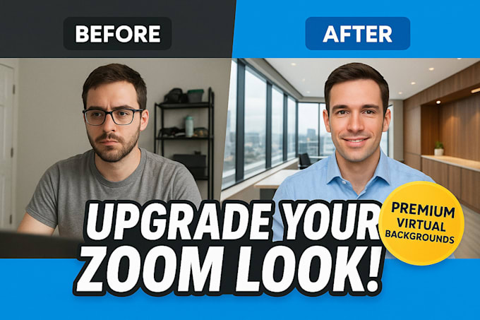 Create zoom virtual backgrounds with your picture or logo by Afnan_is ...