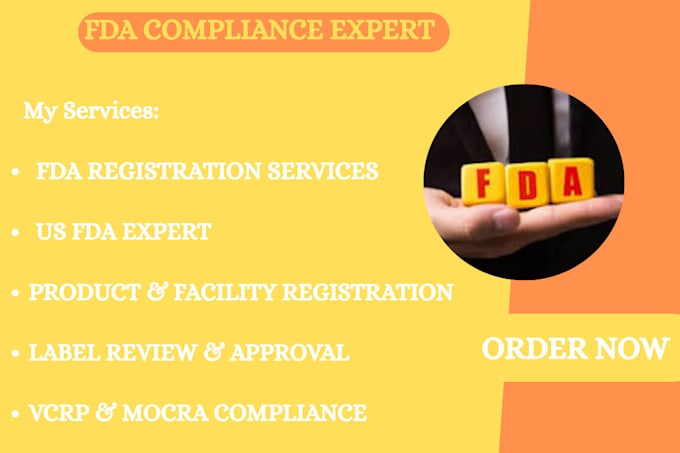 Fda registration compliance assistance for food, drug, and medical ...