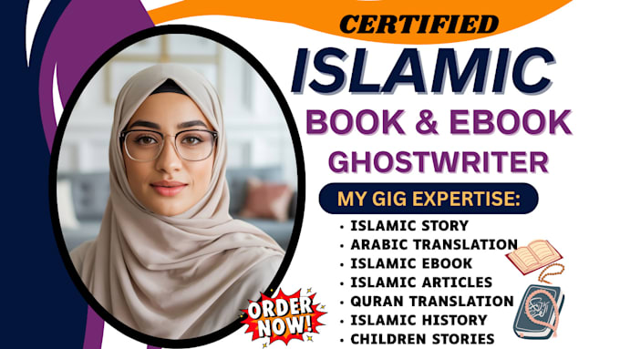 Be your islamic book, ebook writer islamic stories article and arabic ...