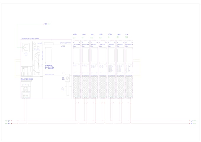 Draw and design plc panel wiring diagram by Zain_abdin_86 | Fiverr