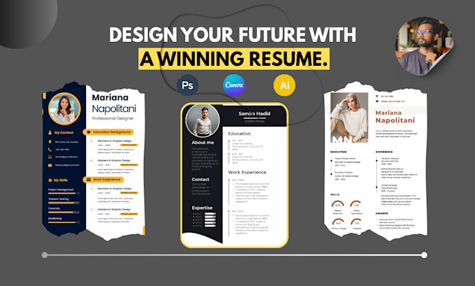 Create a job winning cv or resume with modern design by Itzmalinda | Fiverr