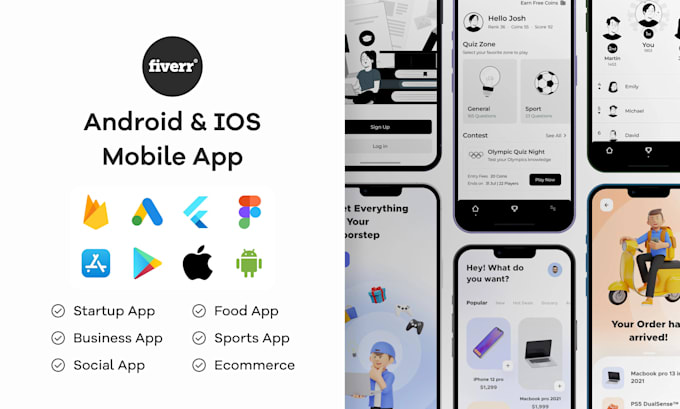 Flutter mobile app development and flutter ui by M_ahmad101199 | Fiverr