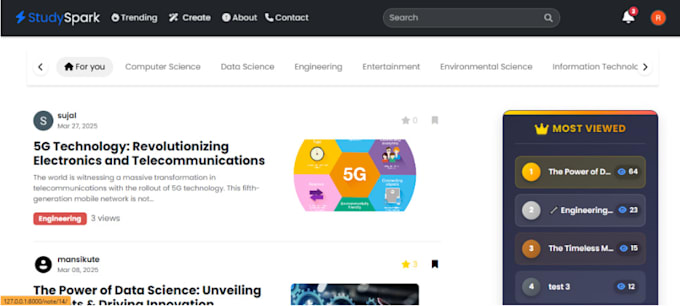 Develop a django web application with clean design and robust features ...