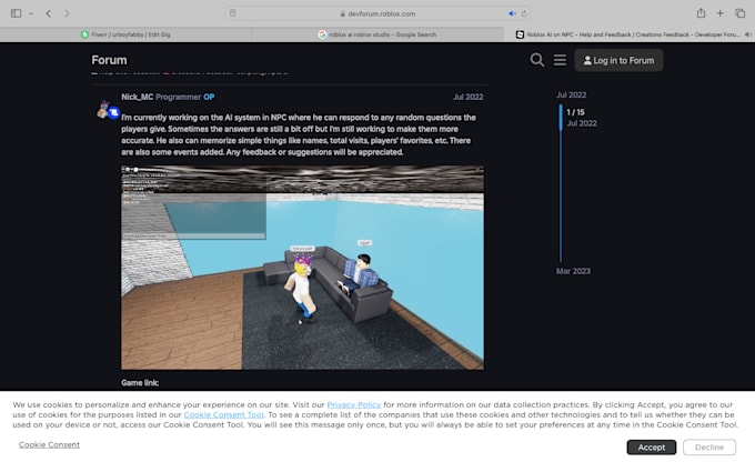Do roblox scripting, website building by Urboyfabby | Fiverr