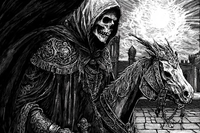 Design a fantasy, dark fantasy character concept by Lievrdoorn | Fiverr