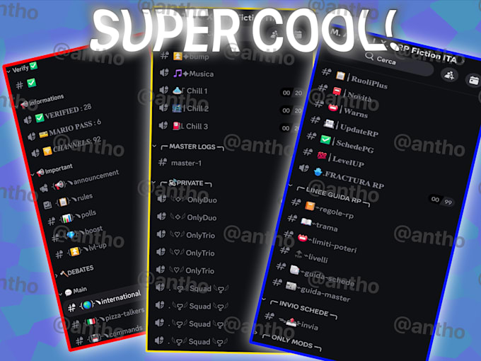 Make a discord server with custom roles and bots for moderation by ...