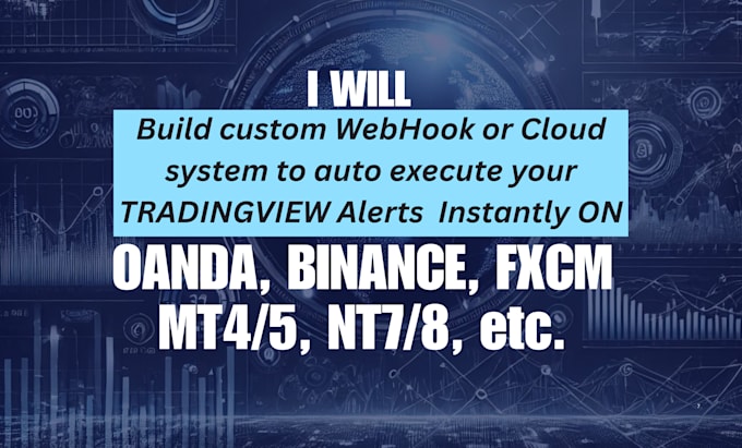 Automate tradingview alert to auto trade on mt4, mt5 using webhook bridge by Tech_by_ryan | Fiverr
