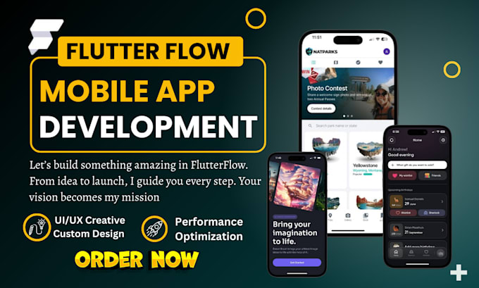 Build flutter flow flutter app flutterflow app mobile app developer flutter flow by Enny ...