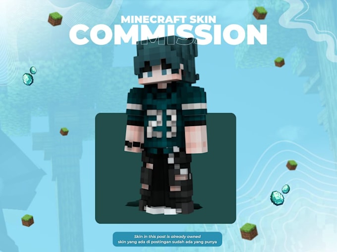 Custom minecraft skins tailored to your vision by Vawtustore | Fiverr