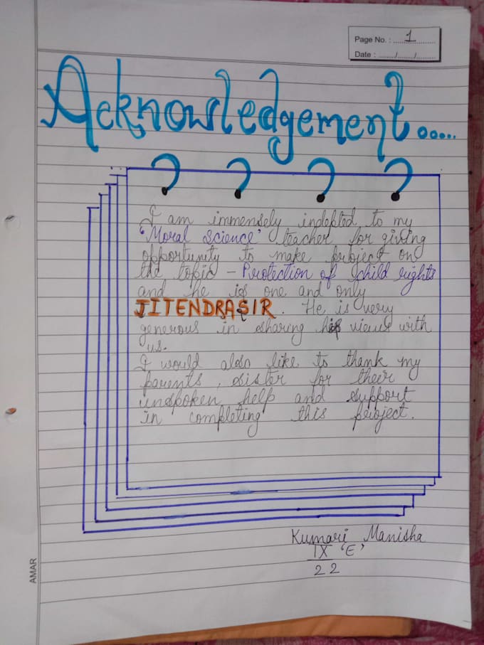 Get handwritten study notes assignments done by Manisha_kum | Fiverr