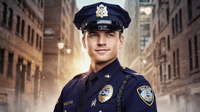 Create an ai police officer video with your custom message by ...