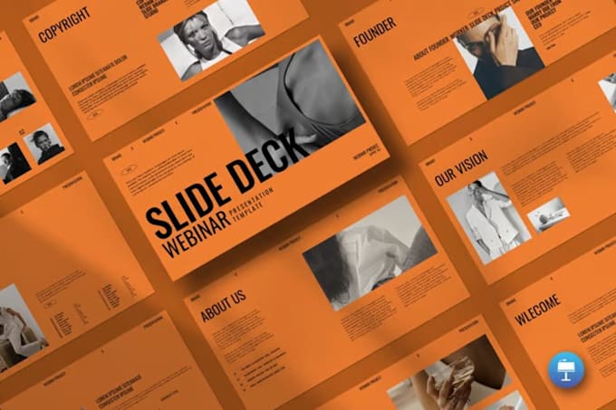 Create engaging presentation design sales deck corporate slide ...