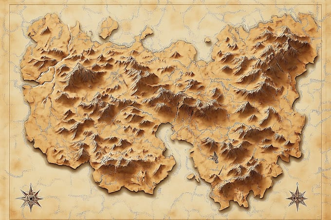 Draw a map of your fantasy map illustration by Trameciaroe | Fiverr
