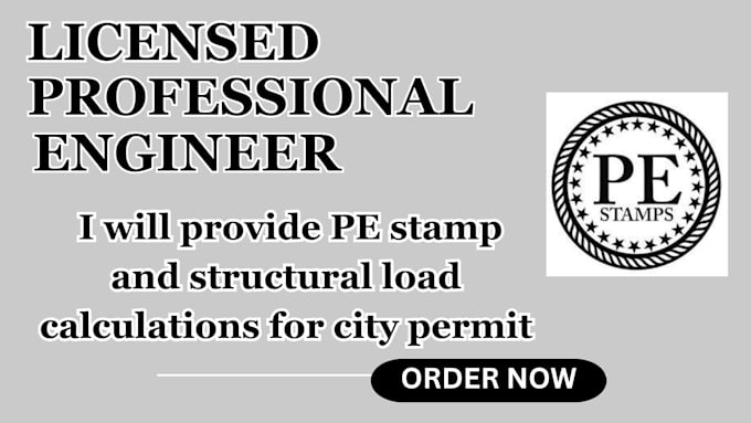 Pe stamp structural analysis load calculations review plan stamp plan ...